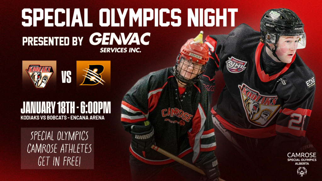 Camrose Kodiaks to Host Special Olympics Night Honouring Local Athletes ...