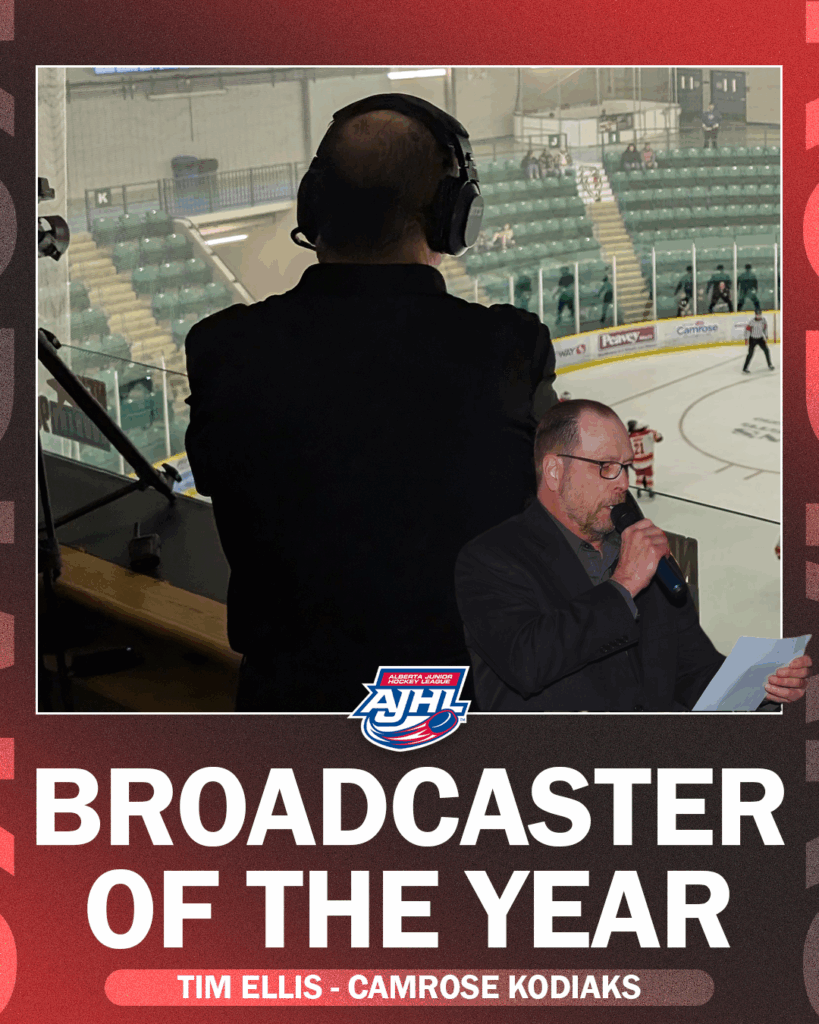 Tim Ellis Selected as AJHL Broadcaster of the Year | Camrose Kodiaks